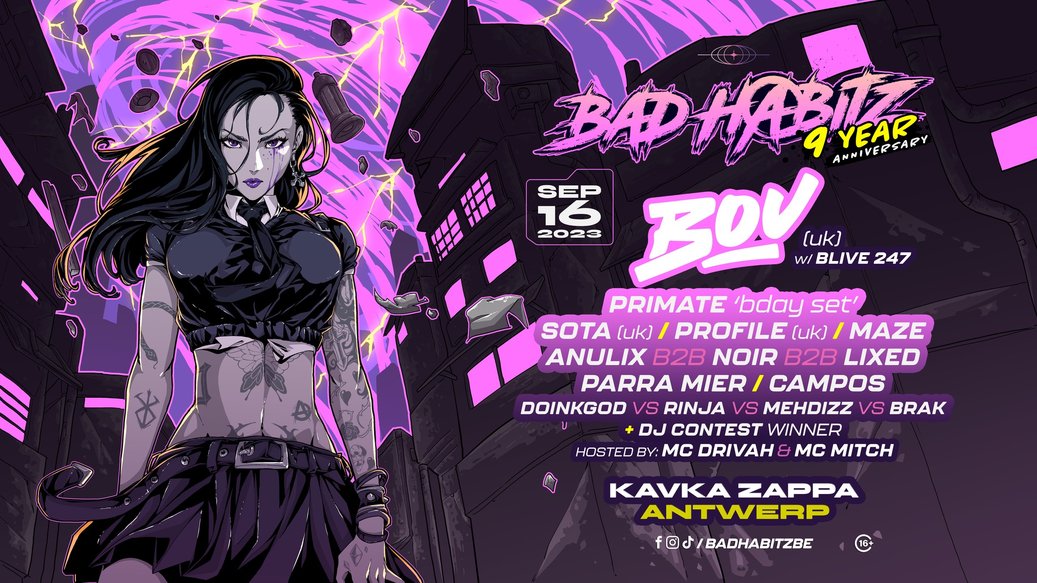 Bad Habitz 9 Year Anniversary - Kavka