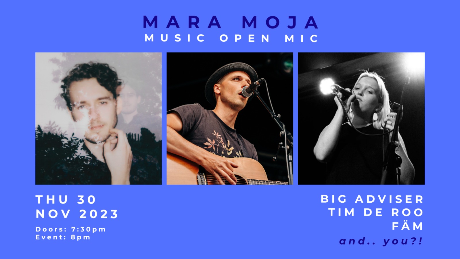 MARA MOJA - OPEN MIC - Kavka